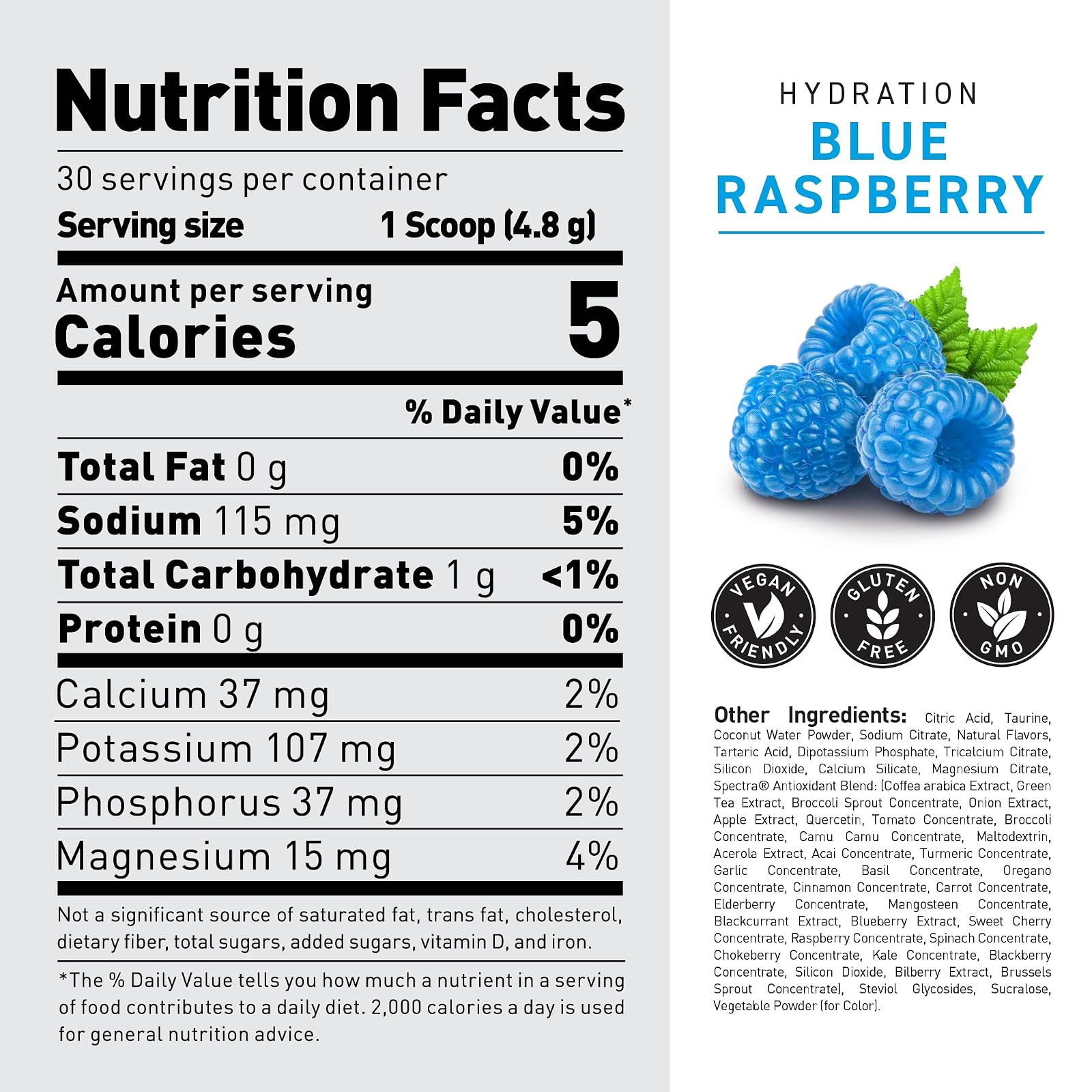 Kaged sugar free hydration solution