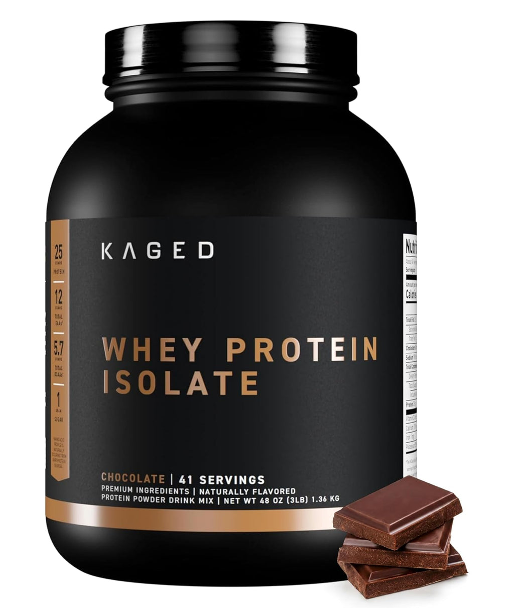 Kaged whey protein isolate chocolate
