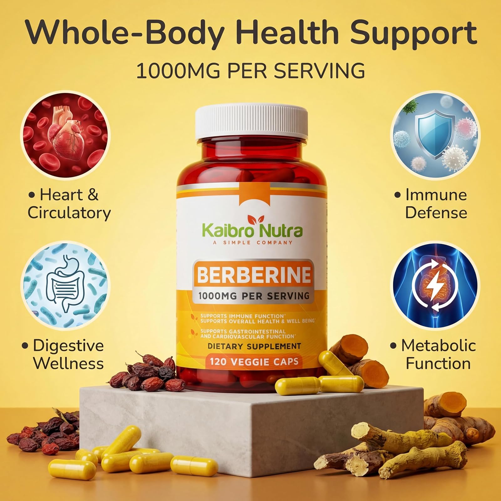 Kaibro Nutra berberine capsules
