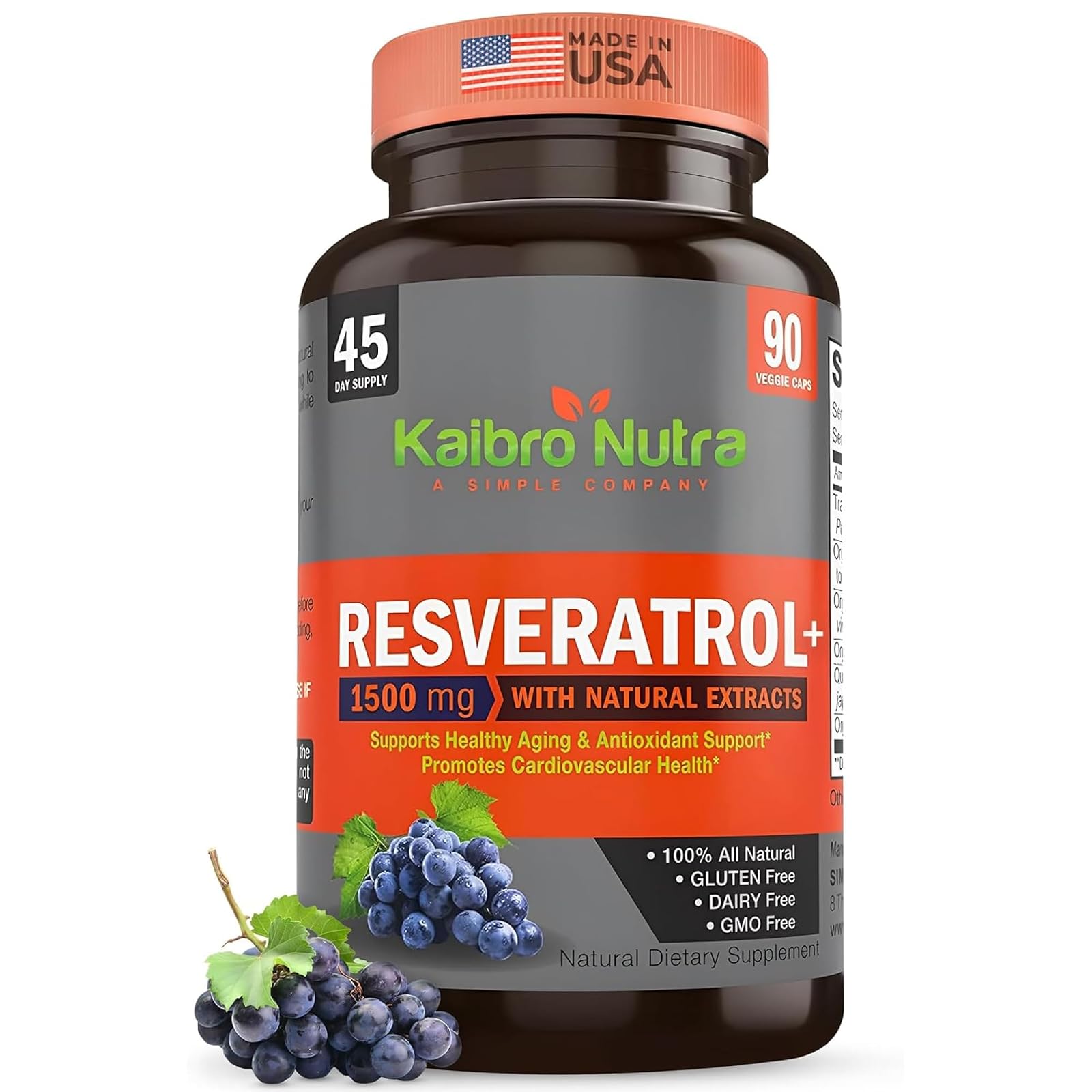 Kaibro Nutra Resveratrol health benefits