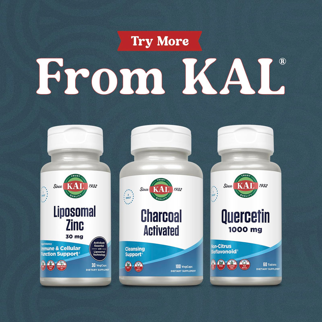 KAL activated charcoal for bloating relief