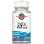 KAL Biotin 5000 mcg tablets for hair growth