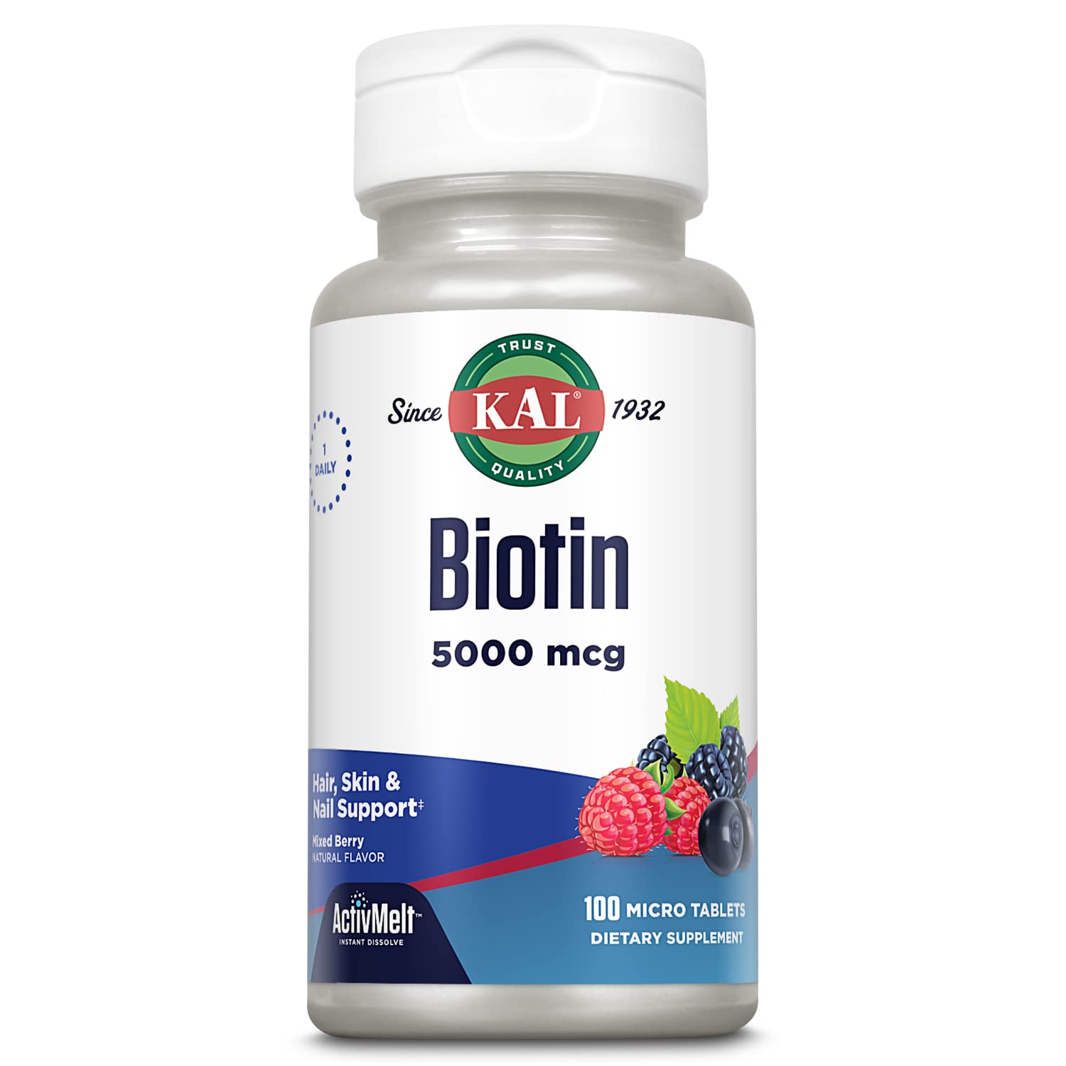 KAL Biotin 5000 mcg tablets