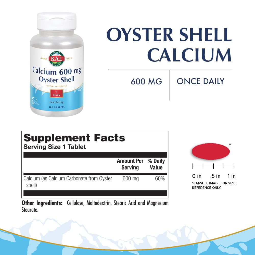 KAL calcium tablets for daily use