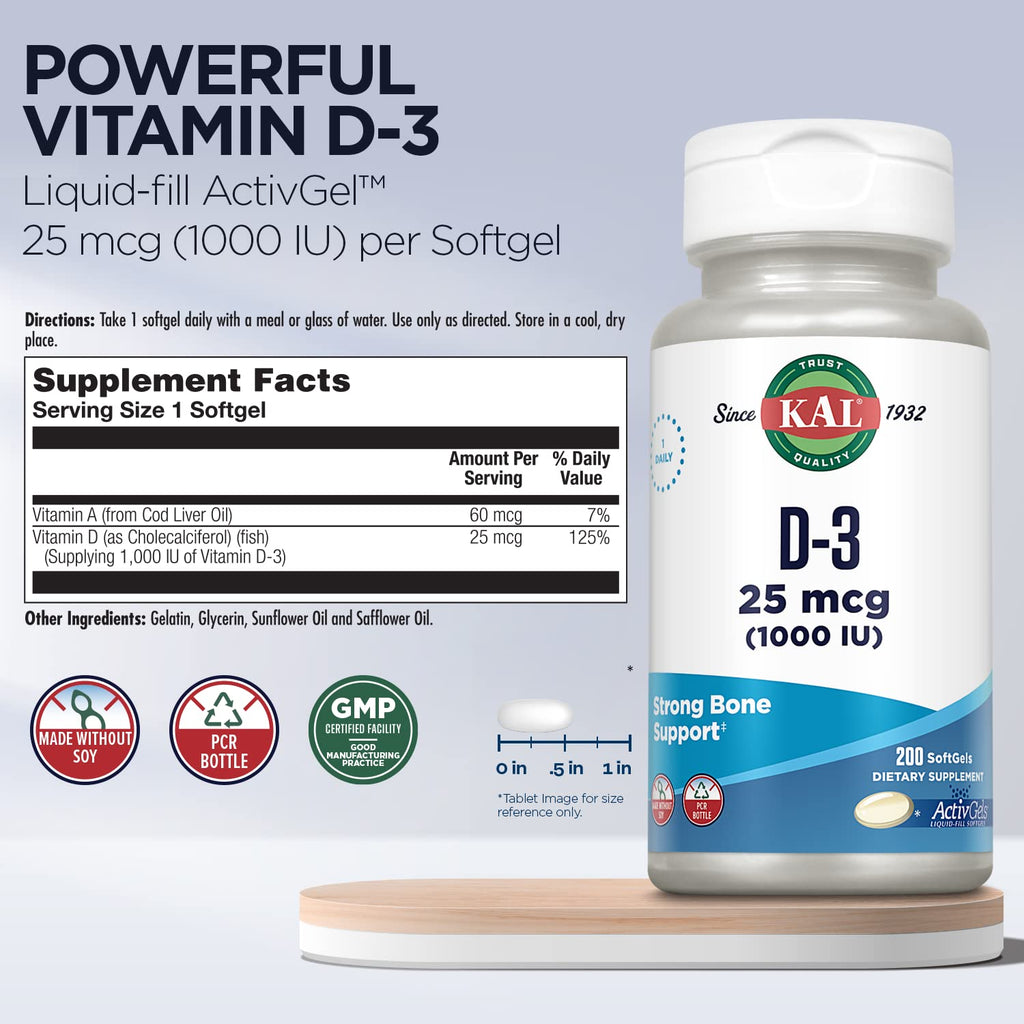 KAL D3 supports bone health