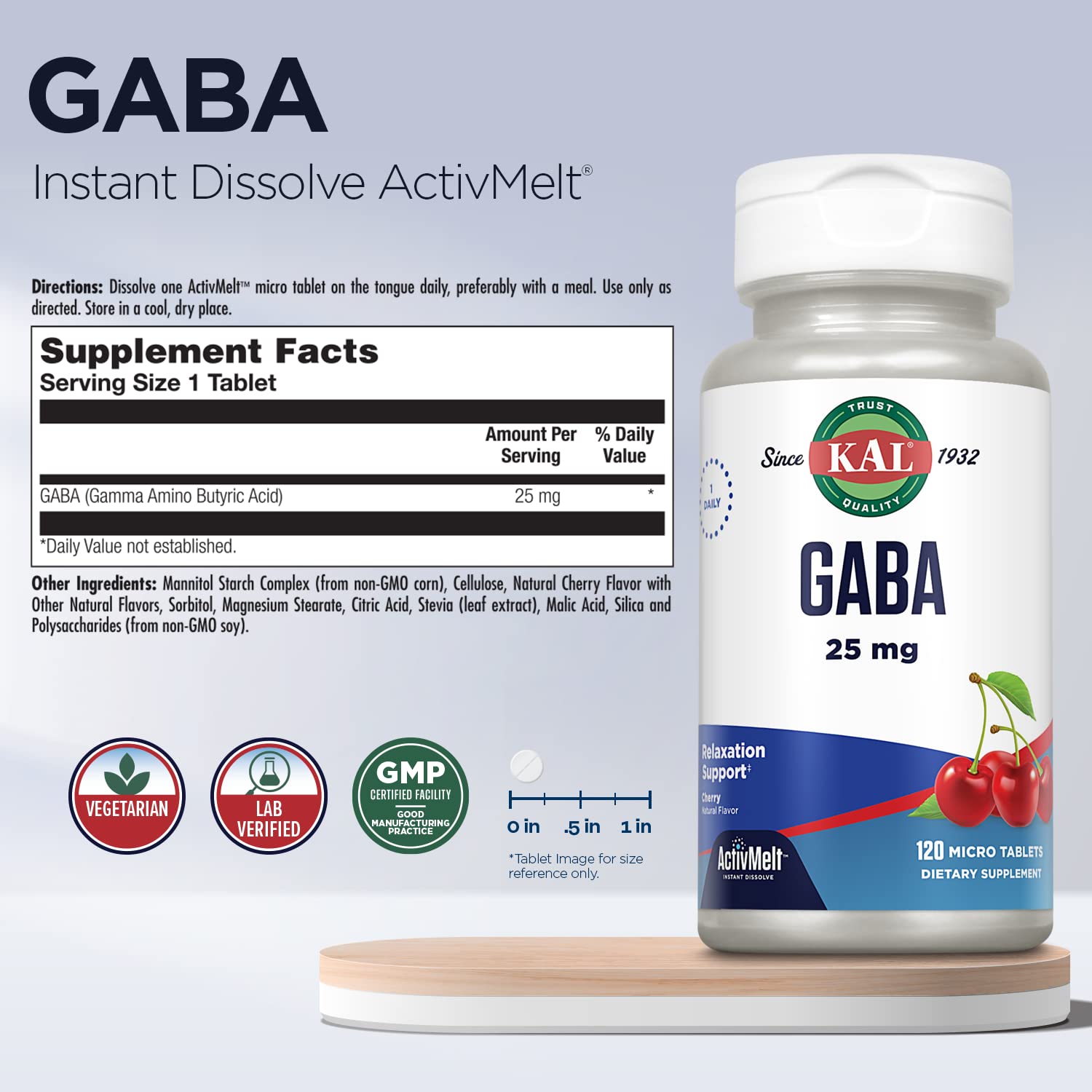 KAL GABA multivitamin for men's vitality