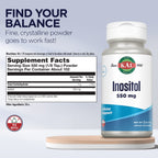 KAL Inositol Powder supports hormonal balance