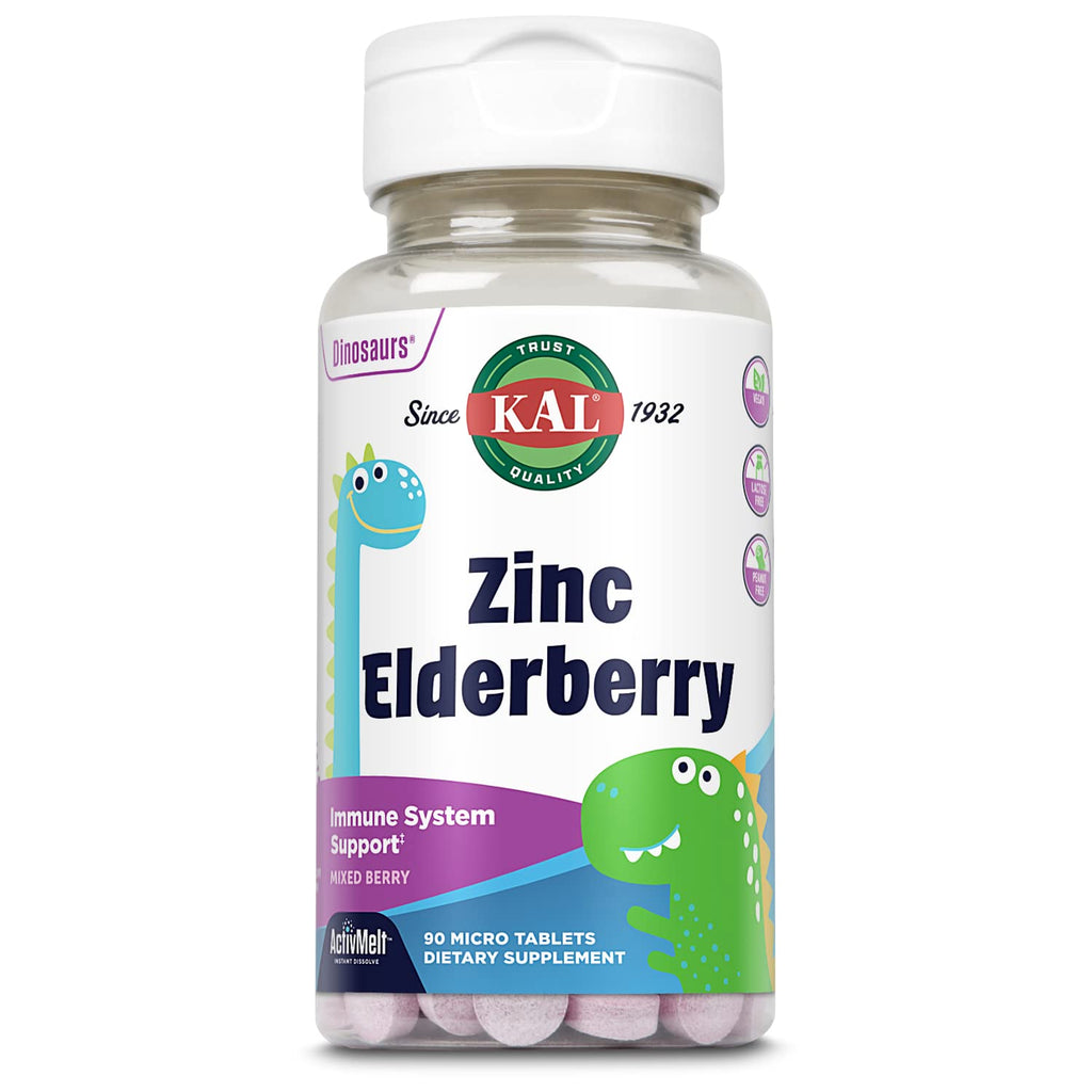 KAL Kids Zinc Elderberry lozenges