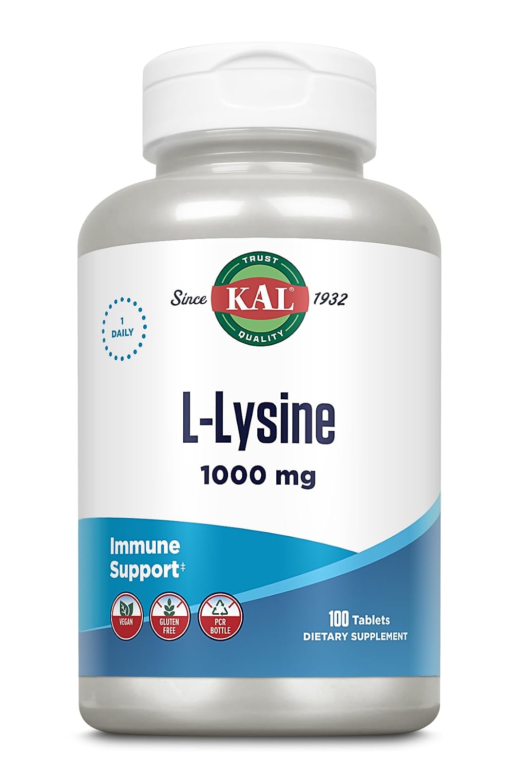 KAL L-Lysine 1000 mg tablets