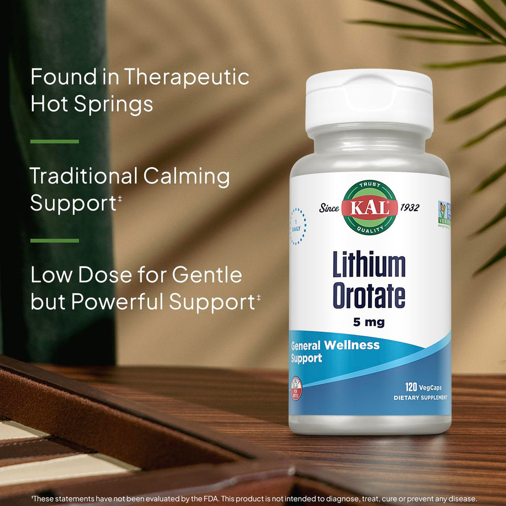 KAL Lithium Orotate vegetarian capsules