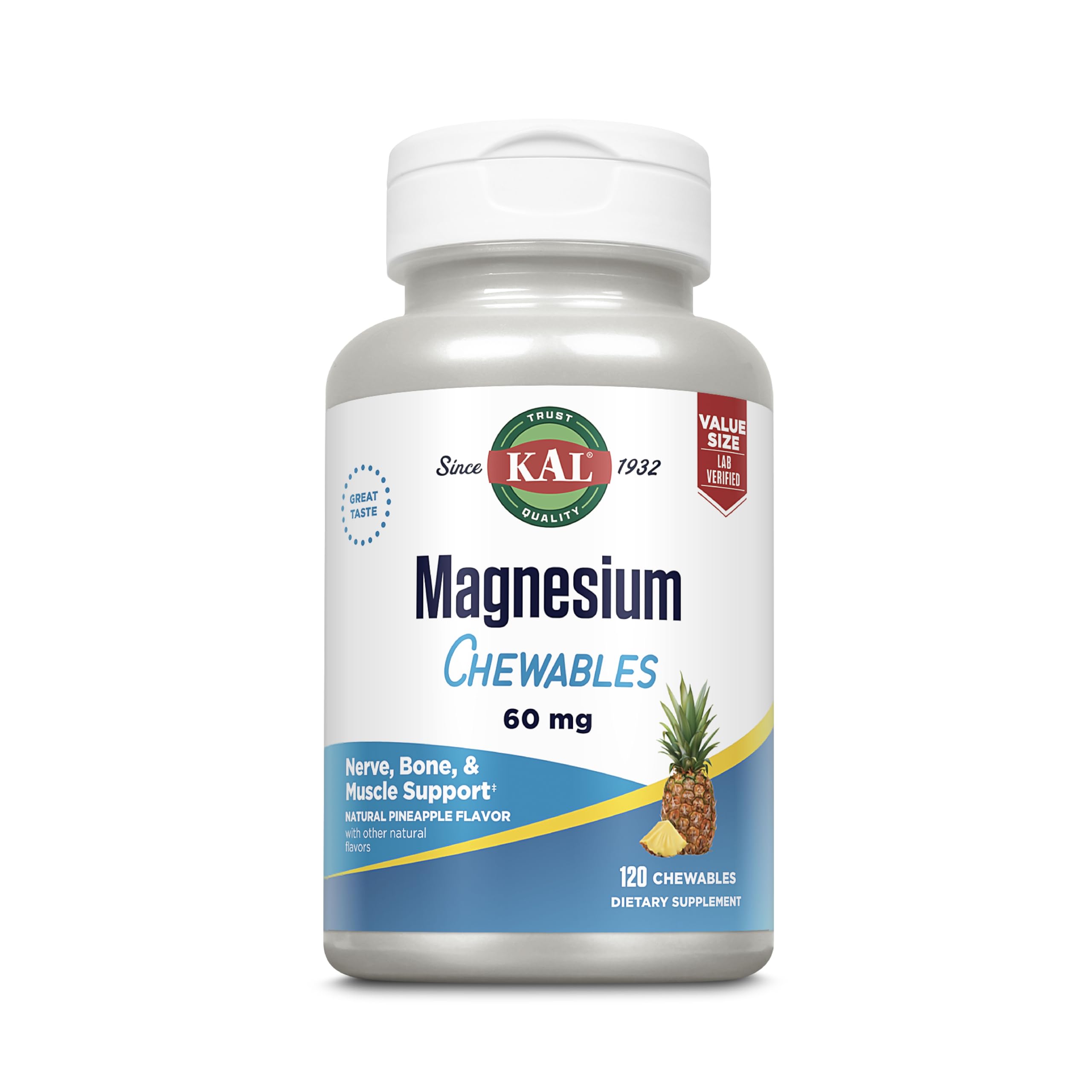 KAL magnesium chewables for muscle support