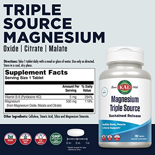 KAL magnesium for muscle relaxation