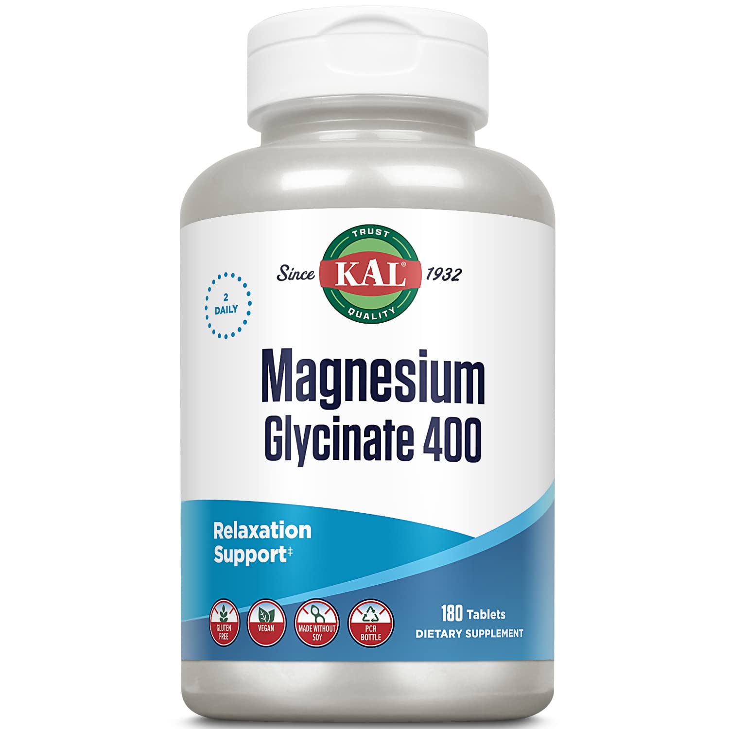 KAL magnesium glycinate capsules for relaxation