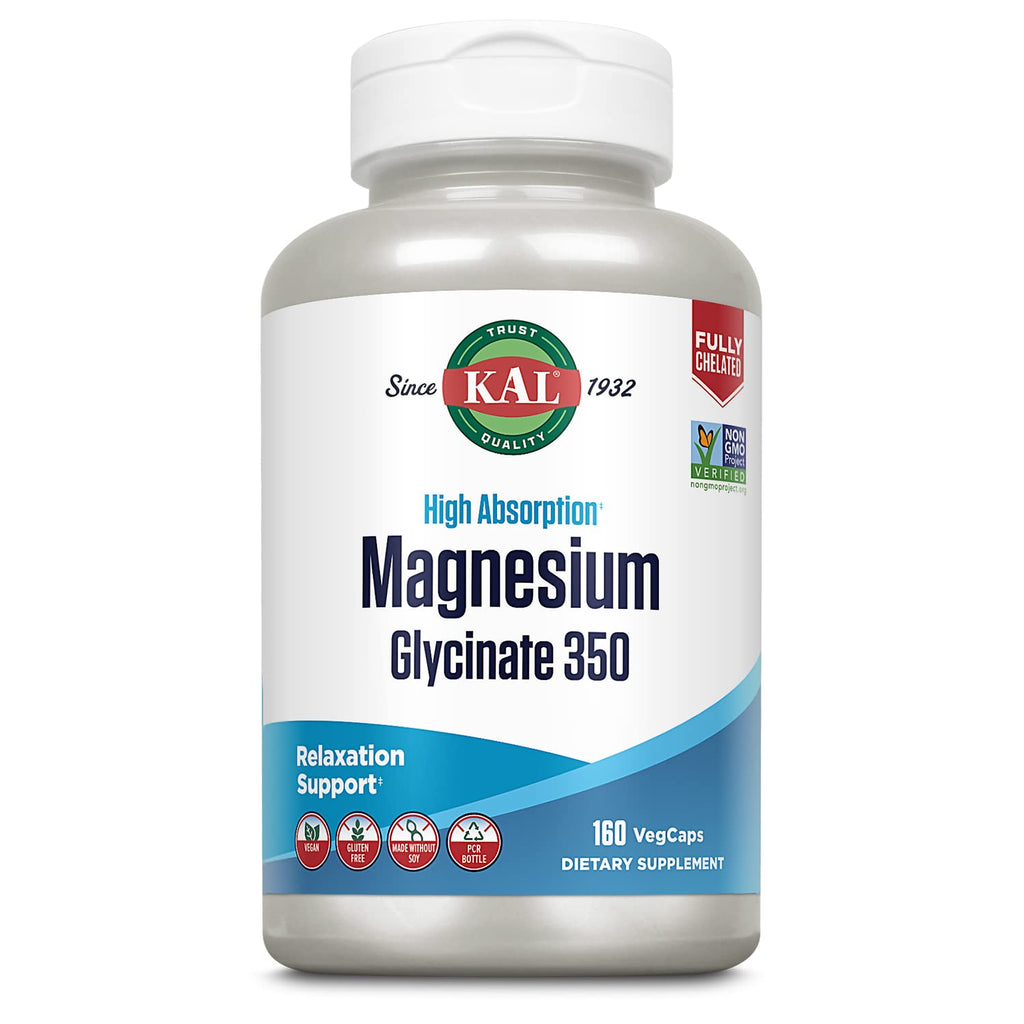 KAL magnesium glycinate capsules for relaxation