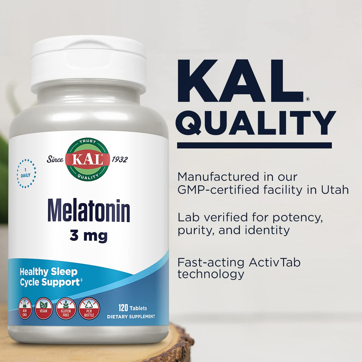 KAL Melatonin 3 mg for relaxation