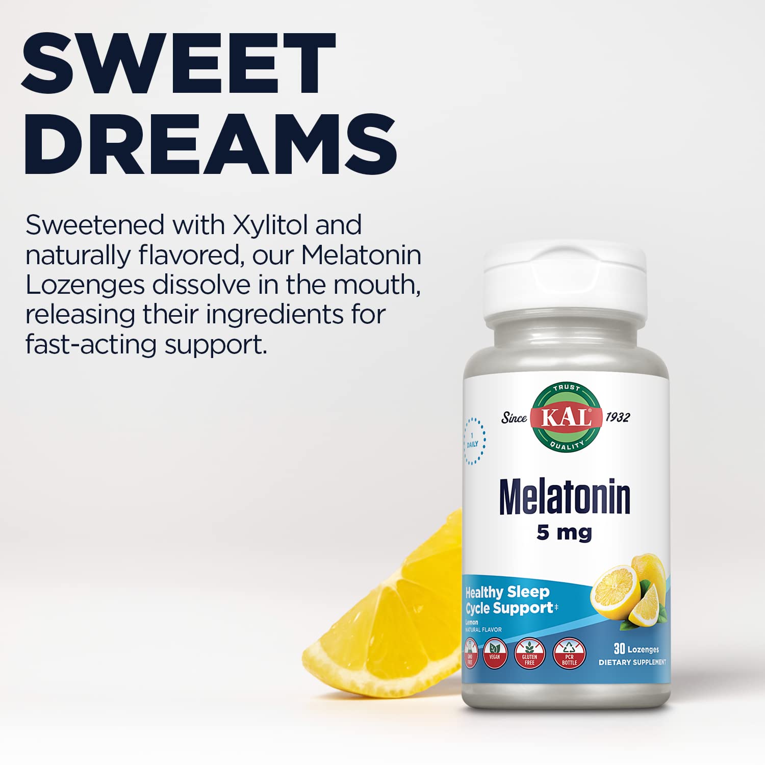 KAL melatonin 30 count convenience