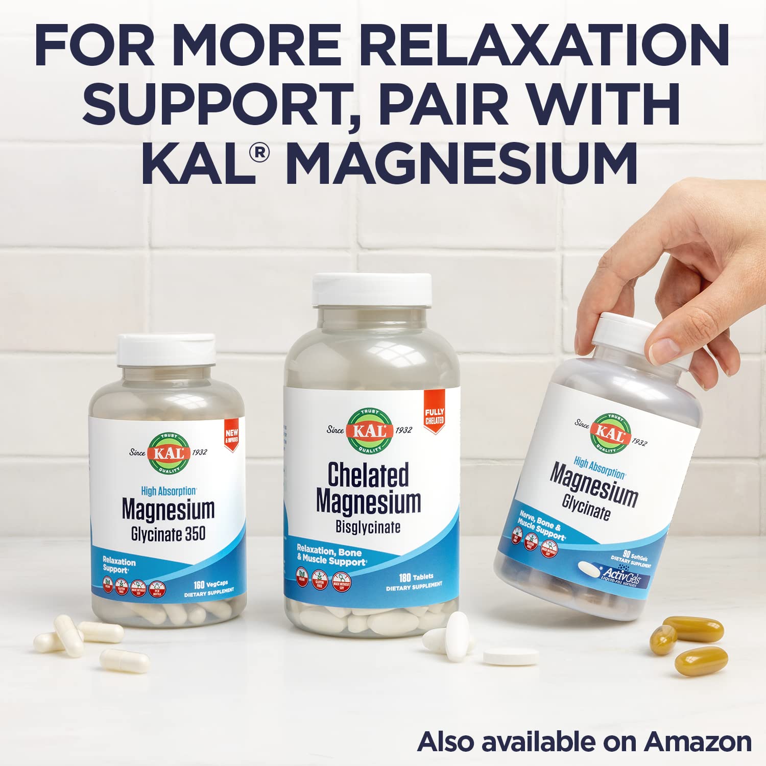 KAL melatonin for improved sleep patterns