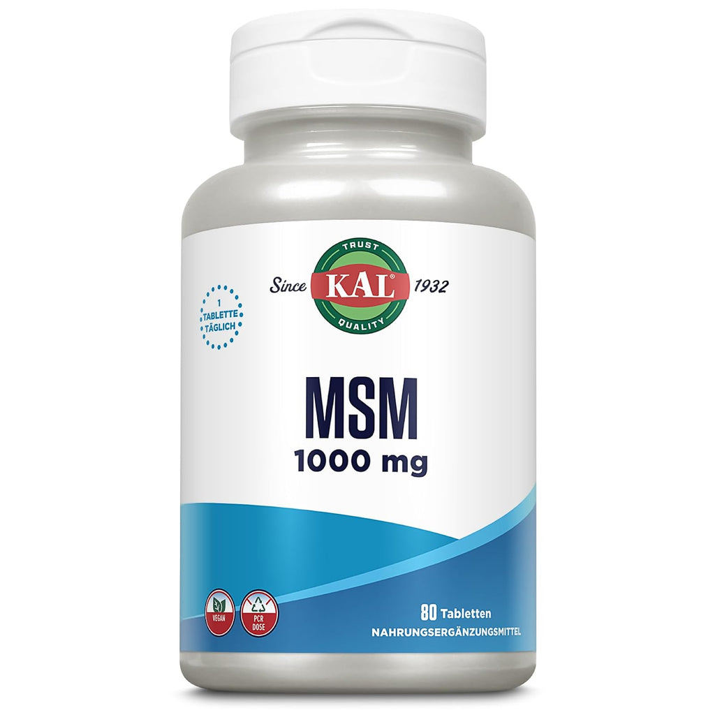KAL MSM 1000 mg tablets for joint health