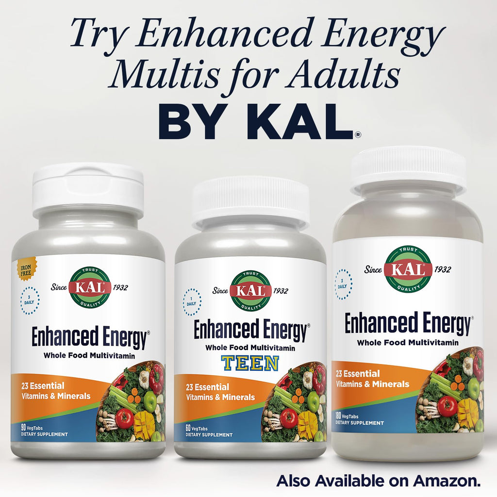 KAL multivitamin tablets for growing teens