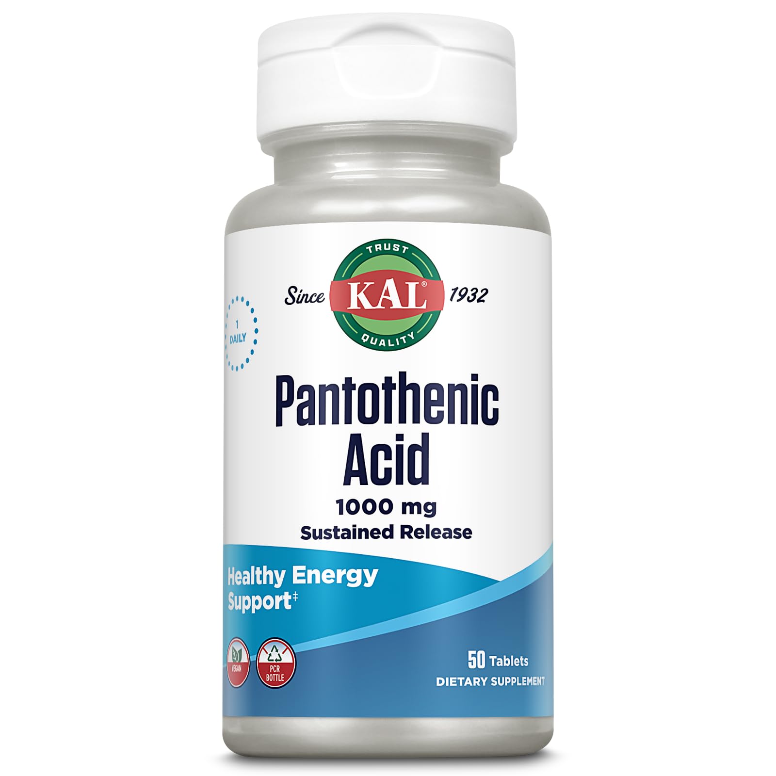 KAL Pantothenic Acid 1000 mg tablets