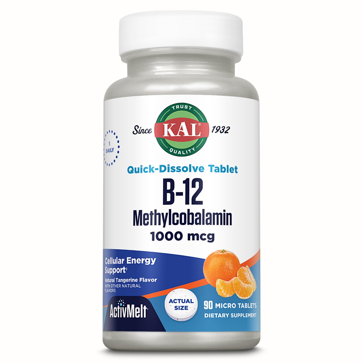 KAL vitamin B12 melts for energy