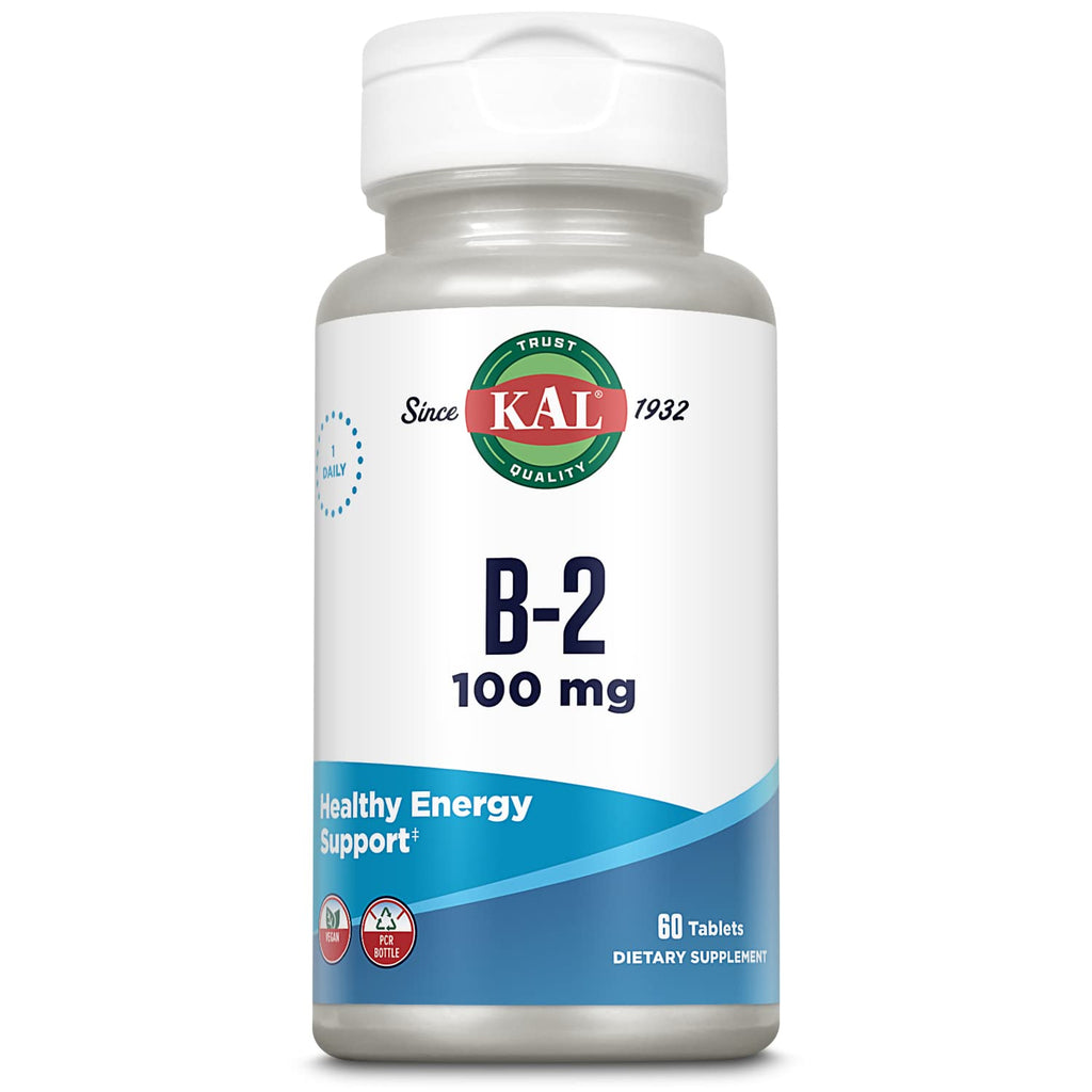 KAL Vitamin B2 100 mg tablets