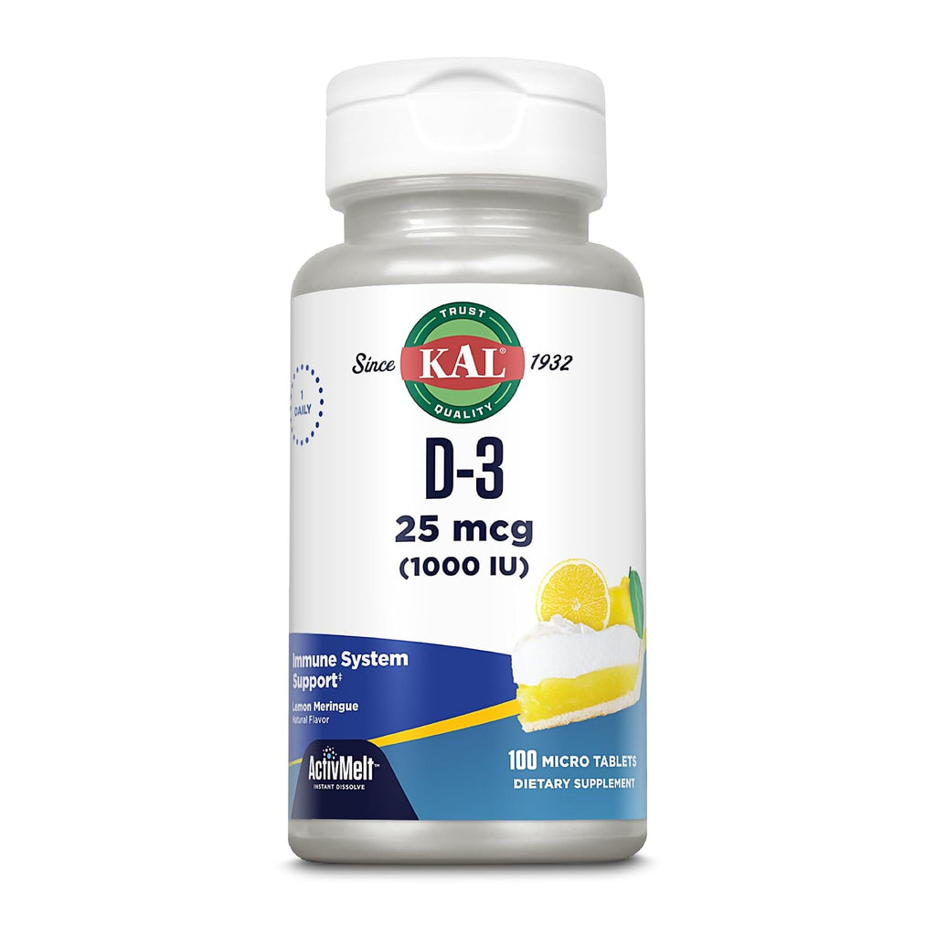 KAL Vitamin D-3 1000 IU tablets