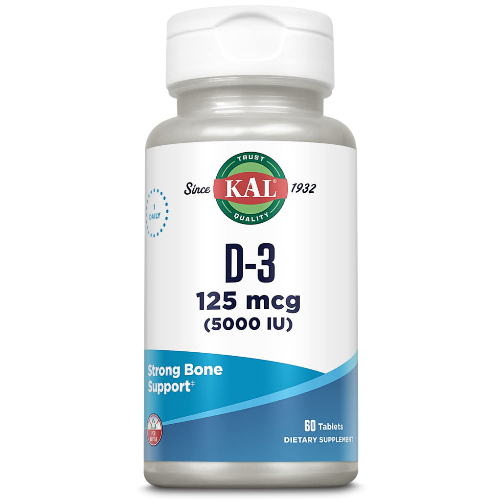 KAL Vitamin D3 5000 IU tablets