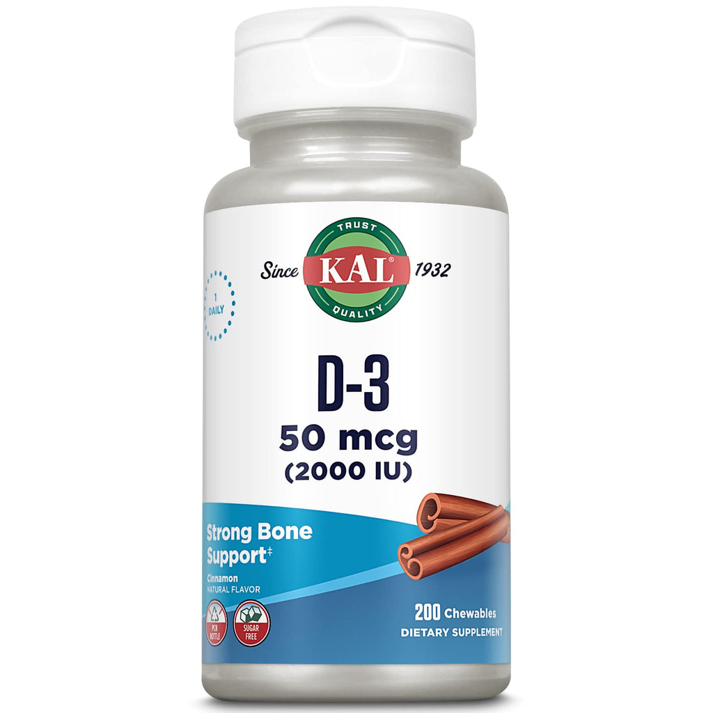 KAL Vitamin D3 chewable tablets