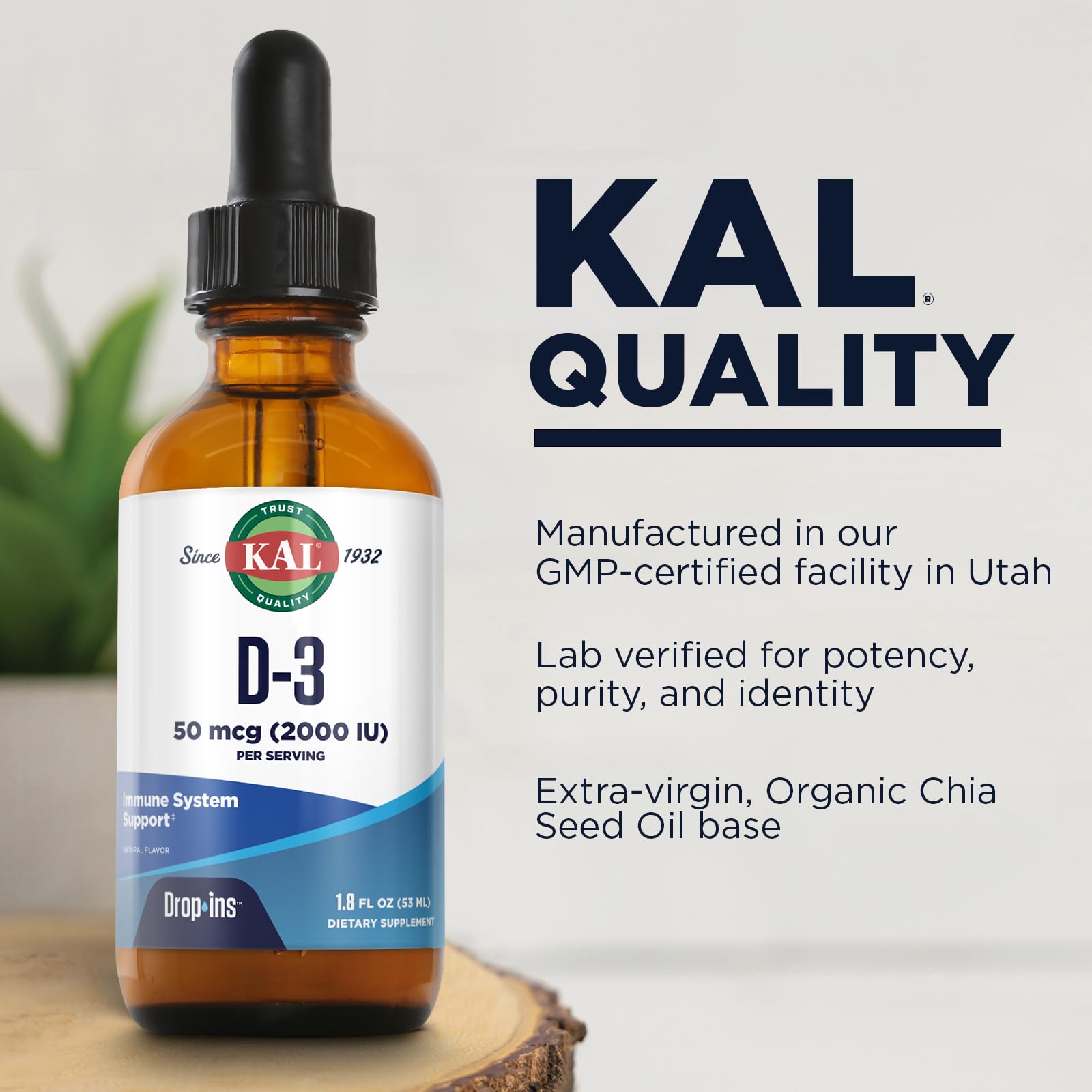 KAL Vitamin D3 drops for energy