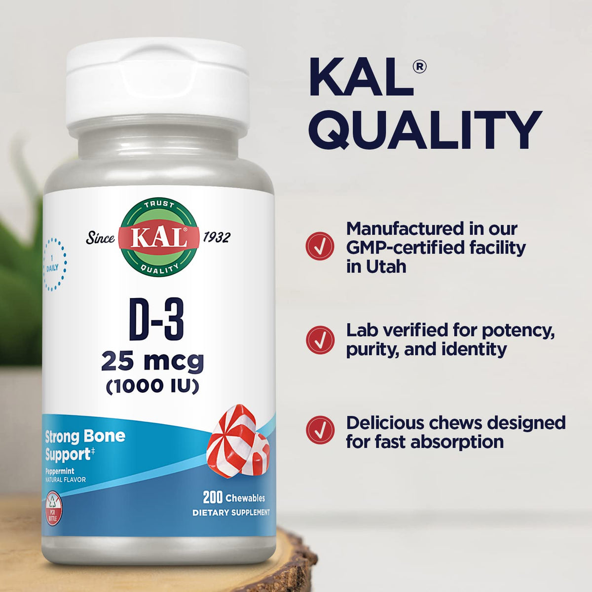KAL Vitamin D3 for bone health