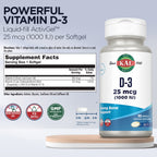 KAL Vitamin D3 supports mood balance