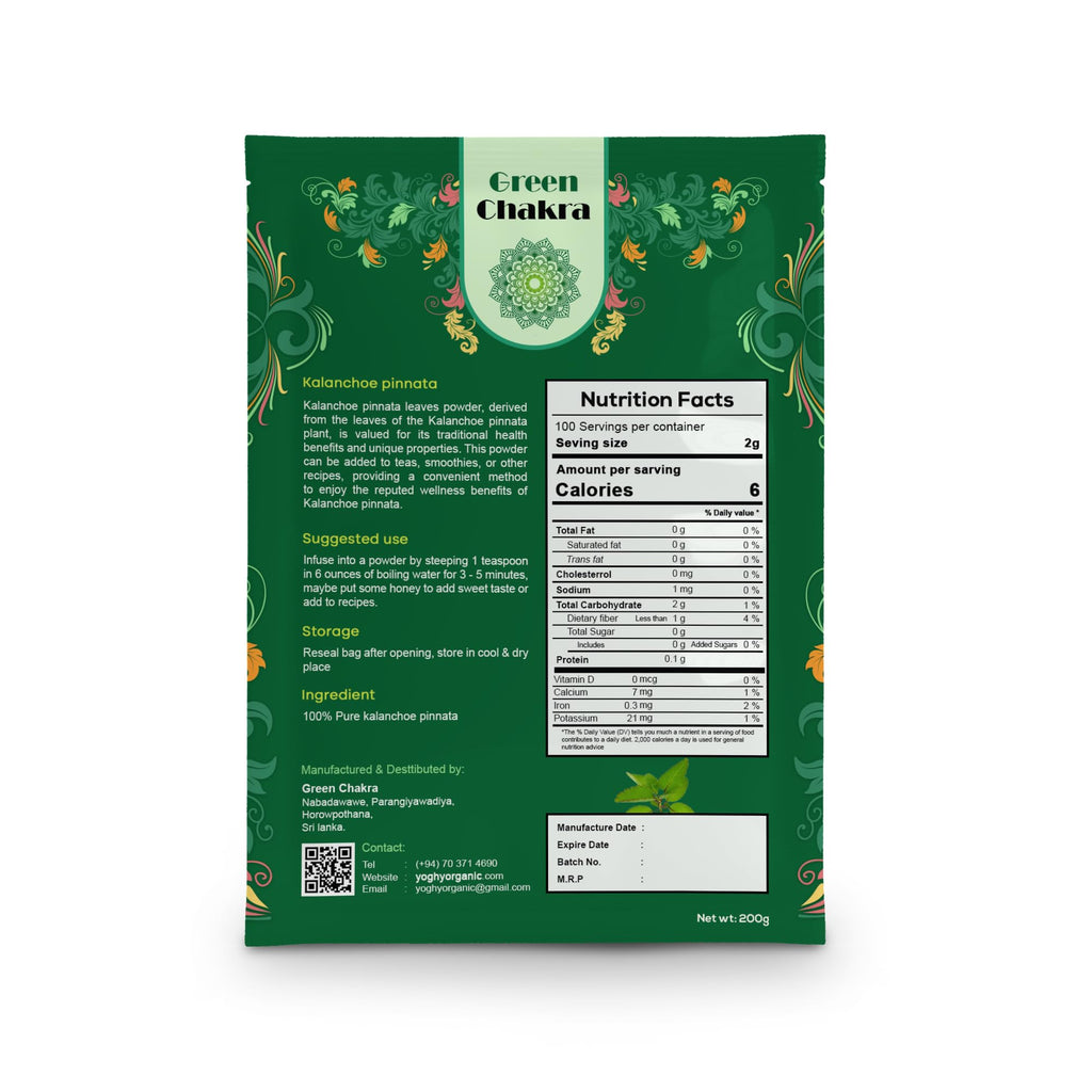 Kalanchoe Pinnata for herbal teas