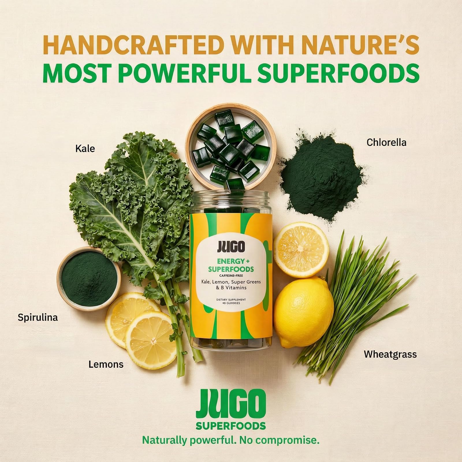 Kale and super greens vitamin supplement