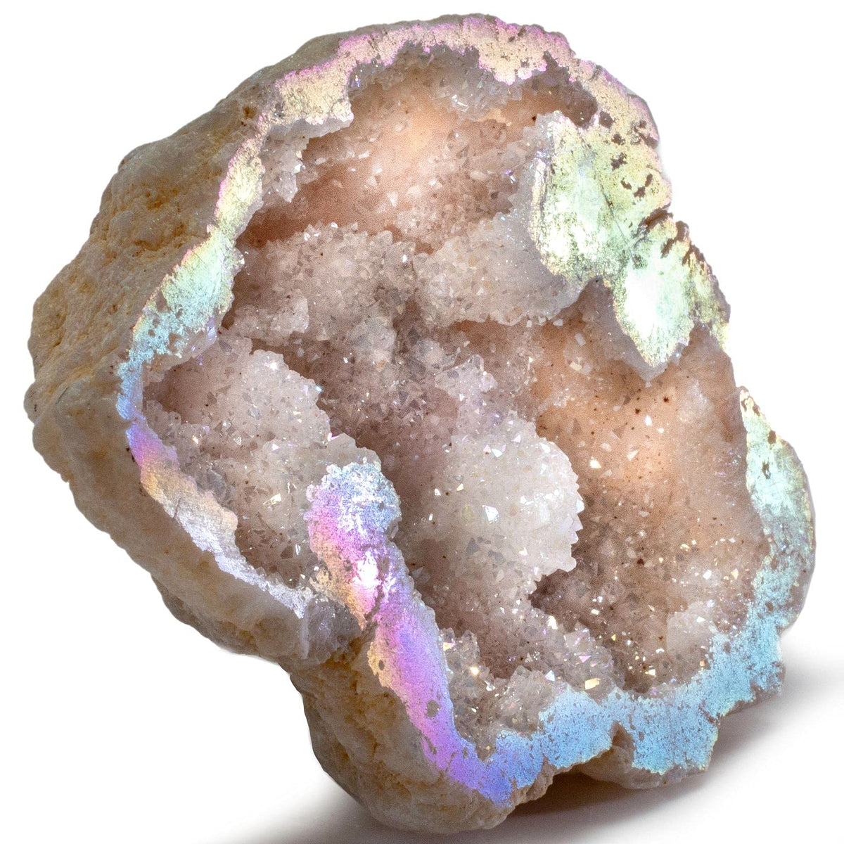 KALIFANO Angel Aura Quartz Geode beauty