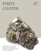 KALIFANO pyrite cluster home decor