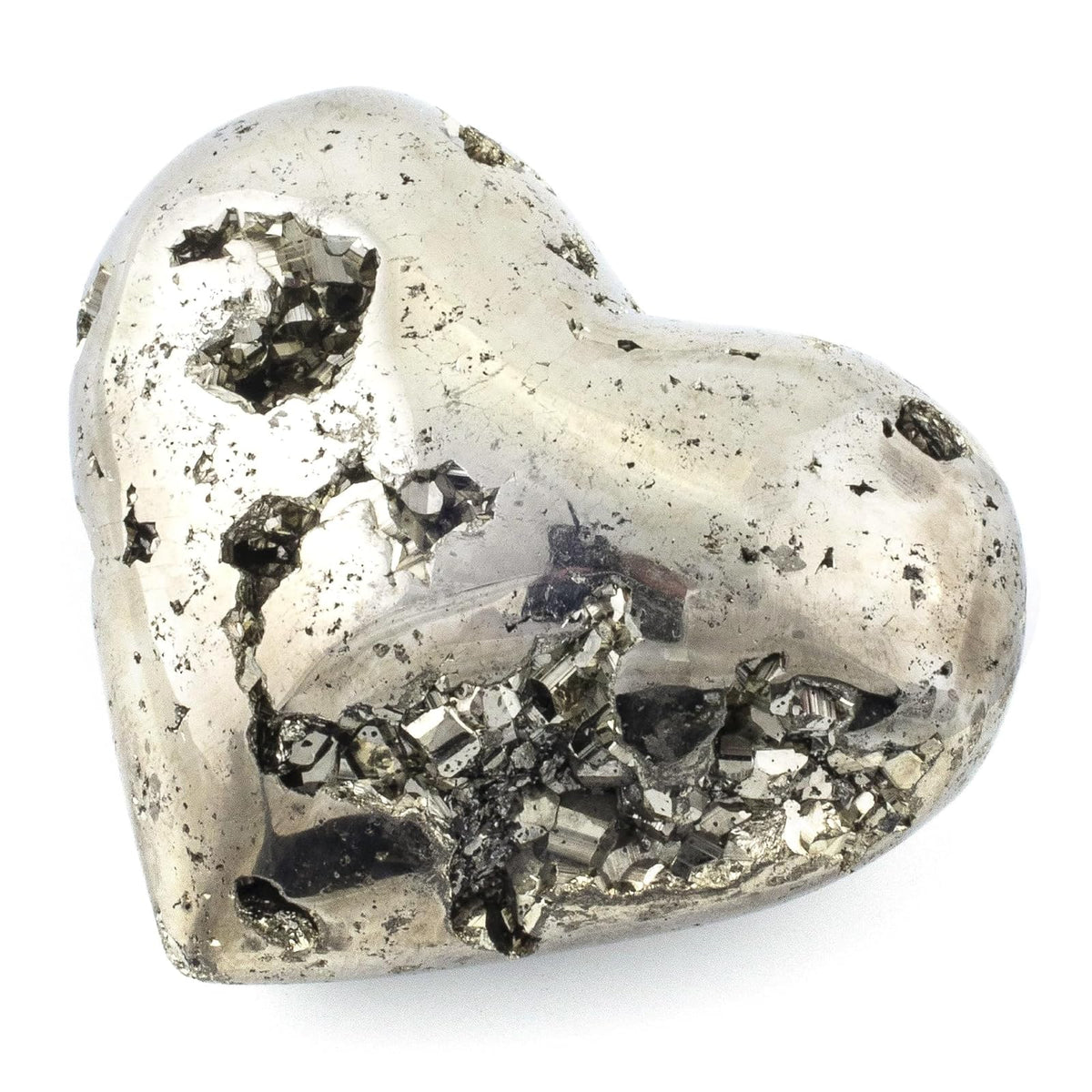 KALIFANO pyrite heart cluster healing