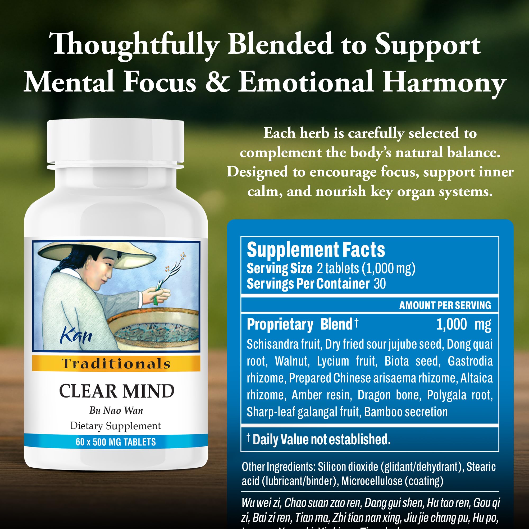 Kan Herbs Clear Mind spirit support