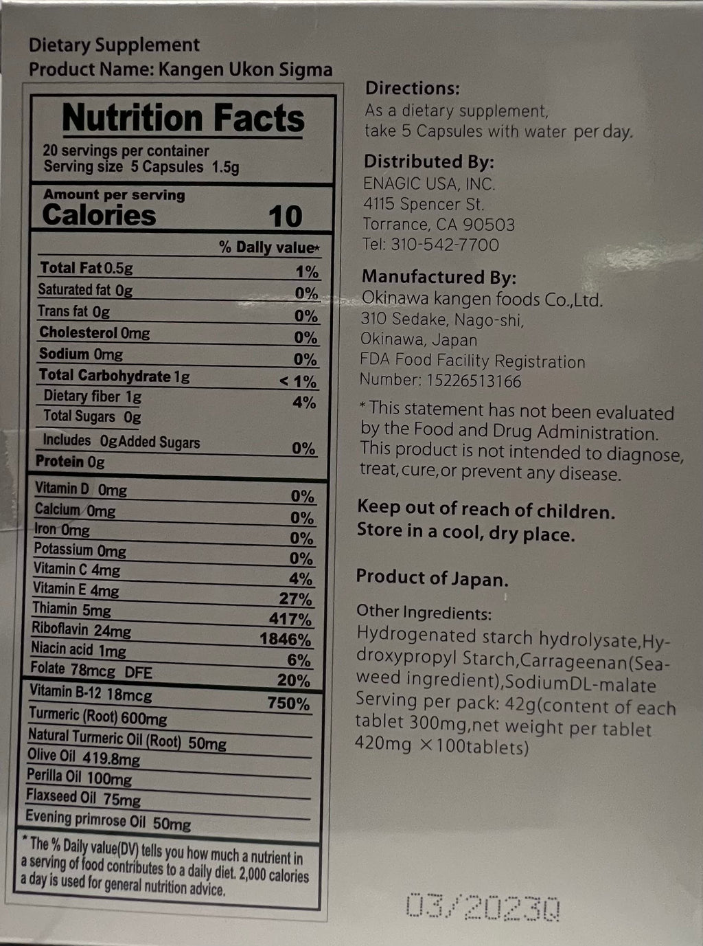 Kangen Ukon turmeric for daily health