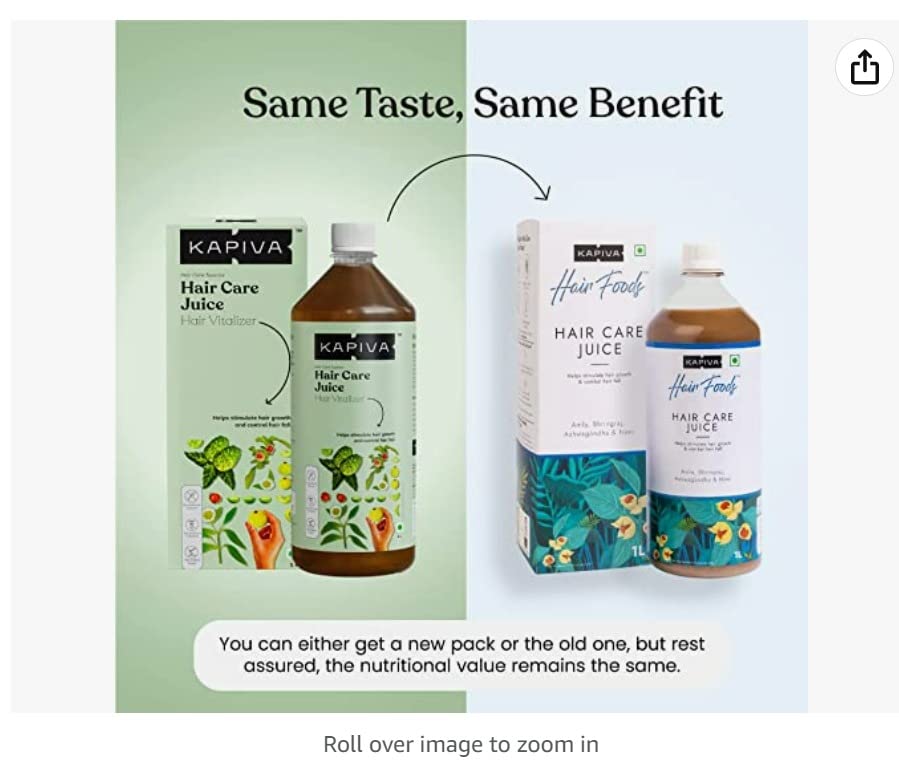 Kapiva juice for vibrant and shiny hair