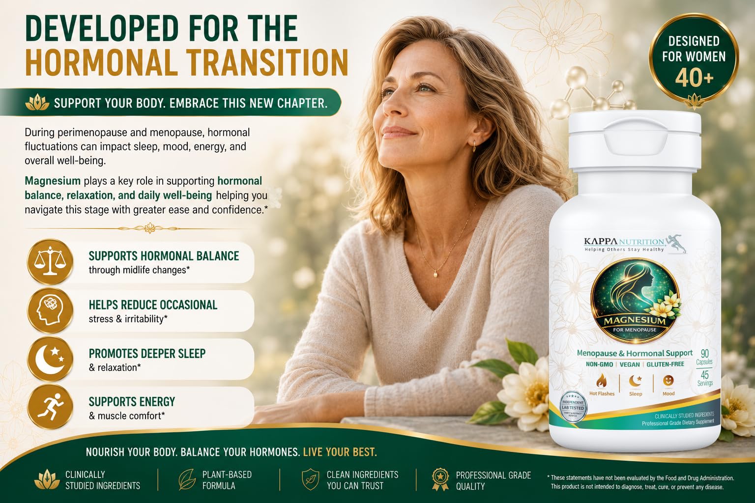 Kappa Nutrition magnesium for stress relief