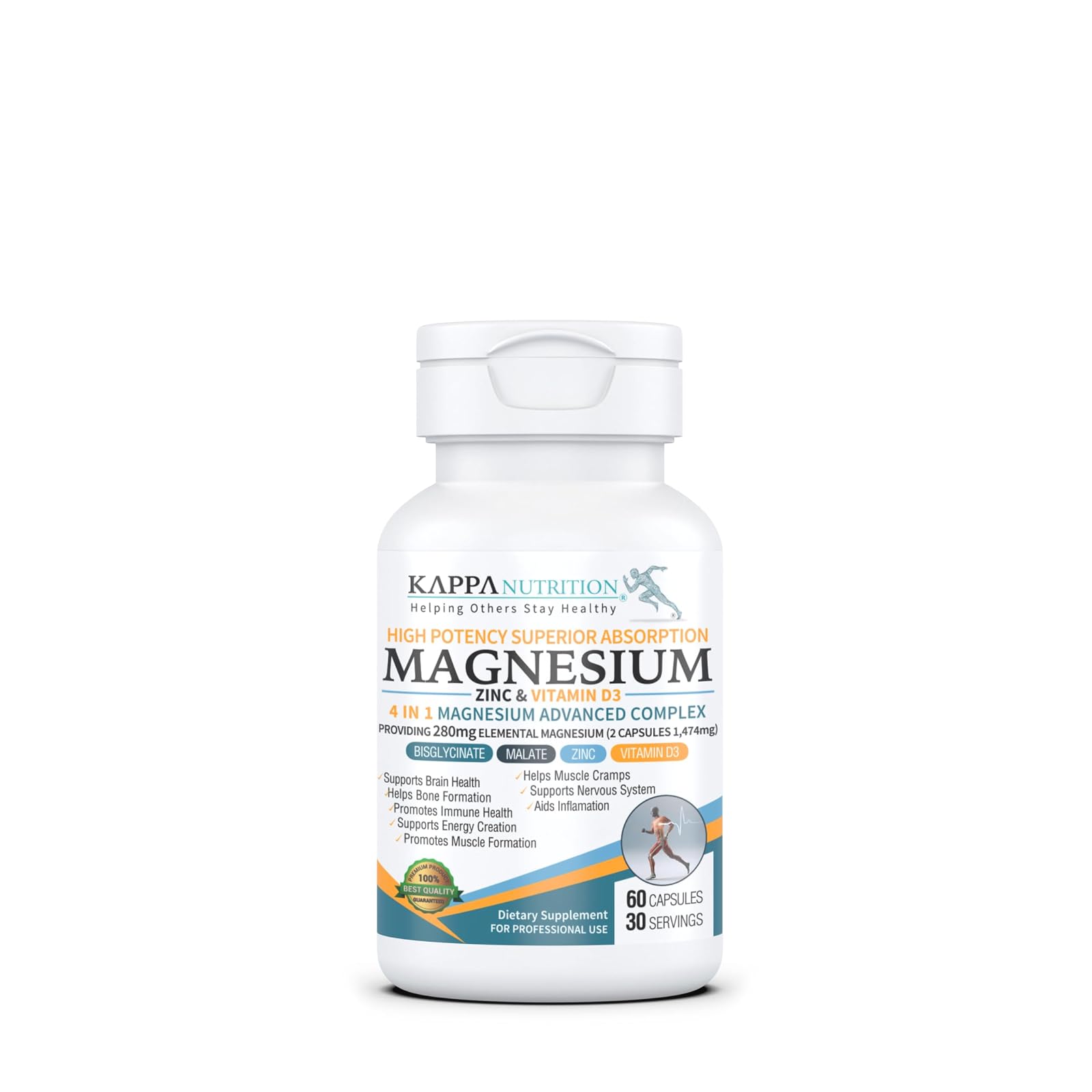 Kappa Nutrition magnesium supplement capsules