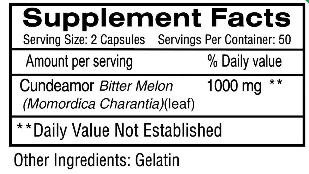 Karela capsules for blood sugar support