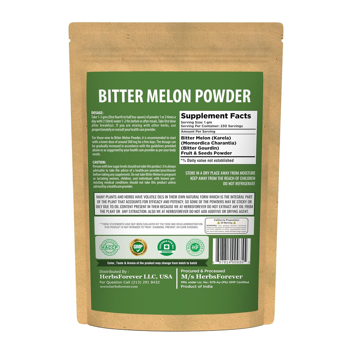 Karela powder for digestive health