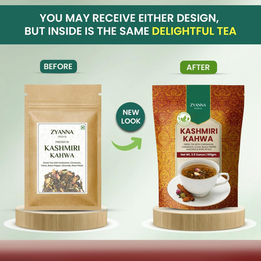 Kashmiri Kahwa green tea bags