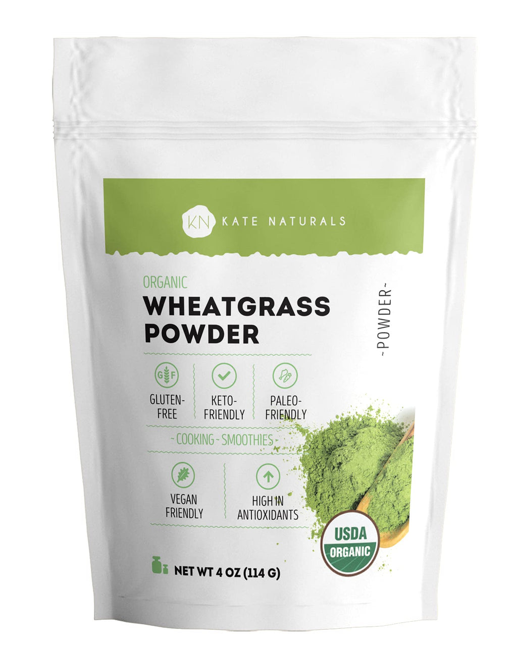 Kate Naturals wheat grass powder for energy