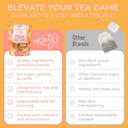 Katy's fruity chamomile tea option