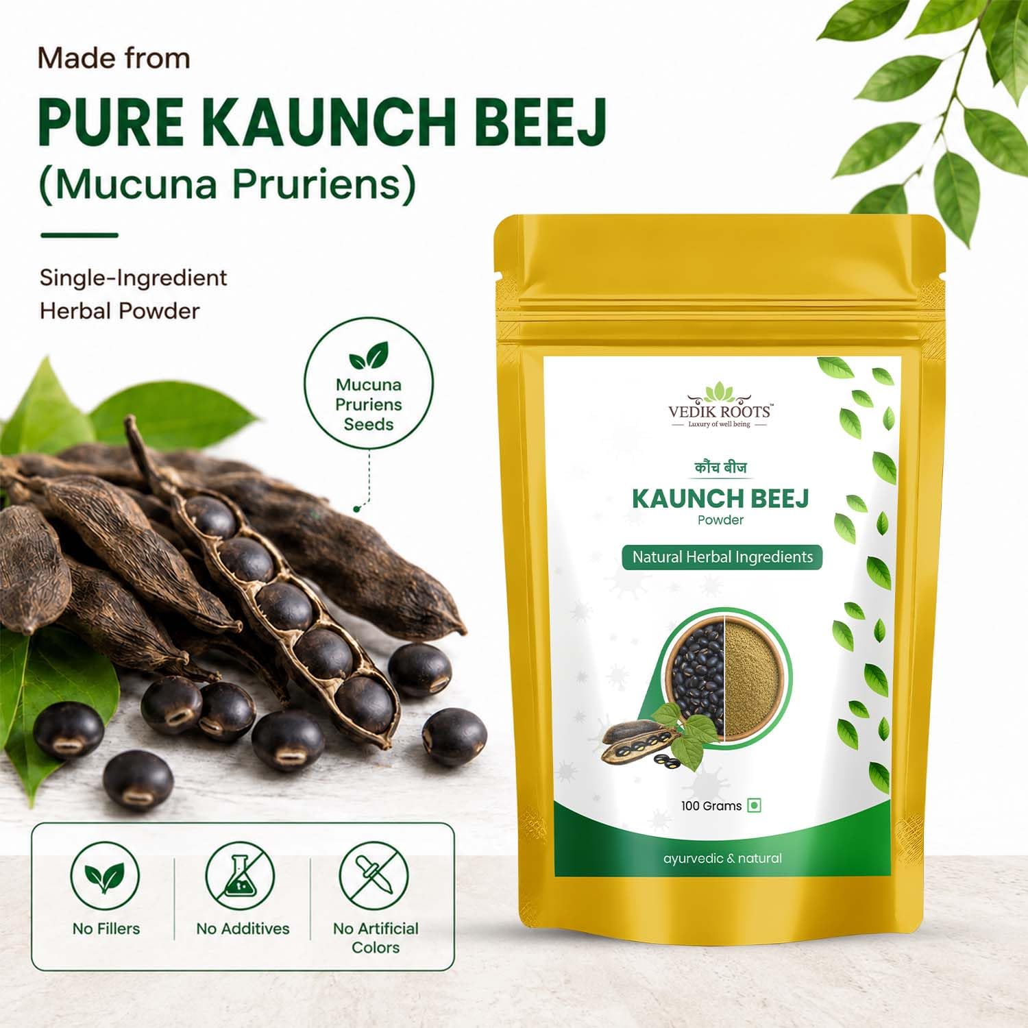 Kaunch Beej Powder for balanced mood