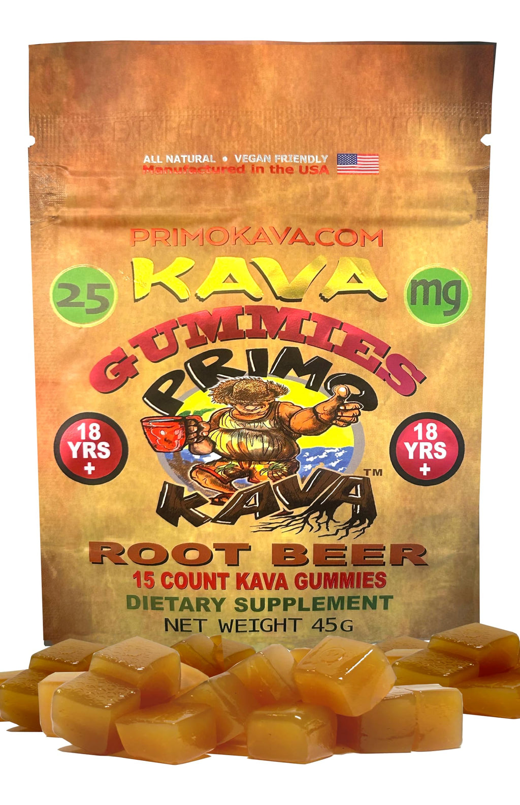 Kava kava gummies with calming properties