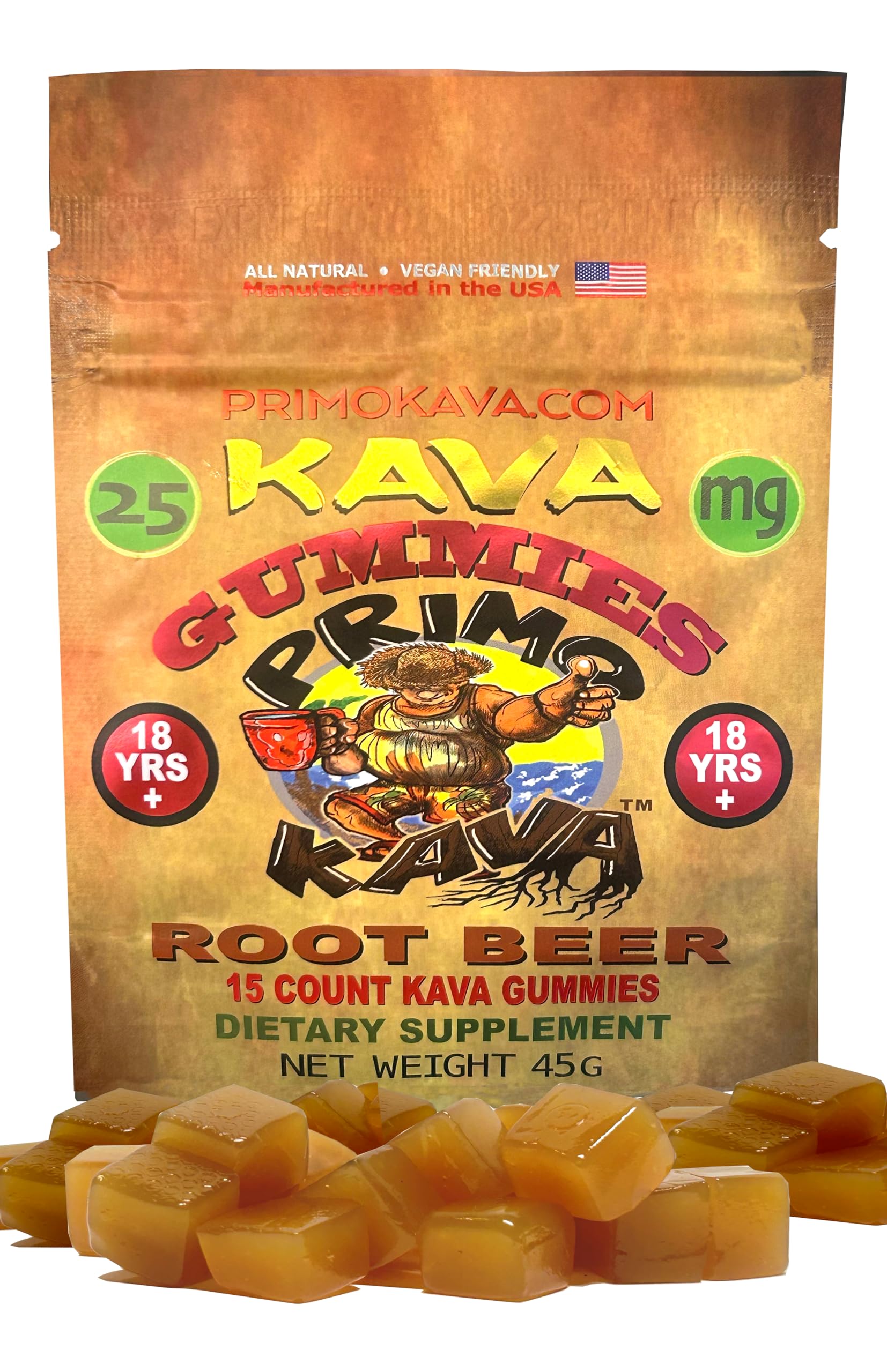 Kava kava gummies with calming properties